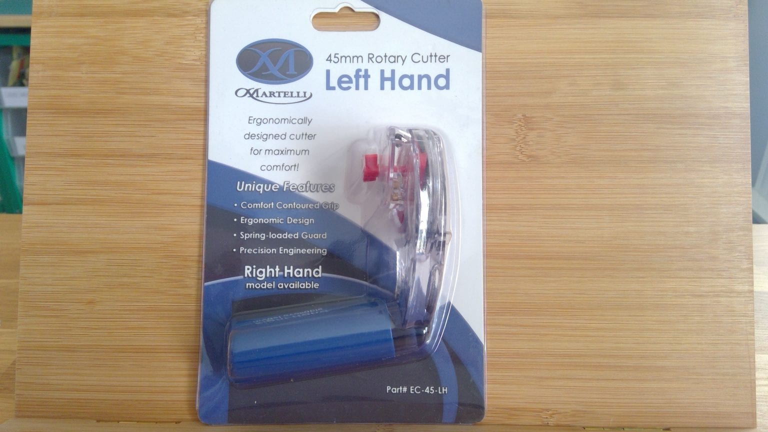Rotary Cutter - Left Handed Ergonomic - Bold Notion Quilting