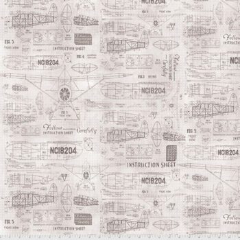 Parchment Model Airplanes Tim Holtz - Bold Notion Quilting